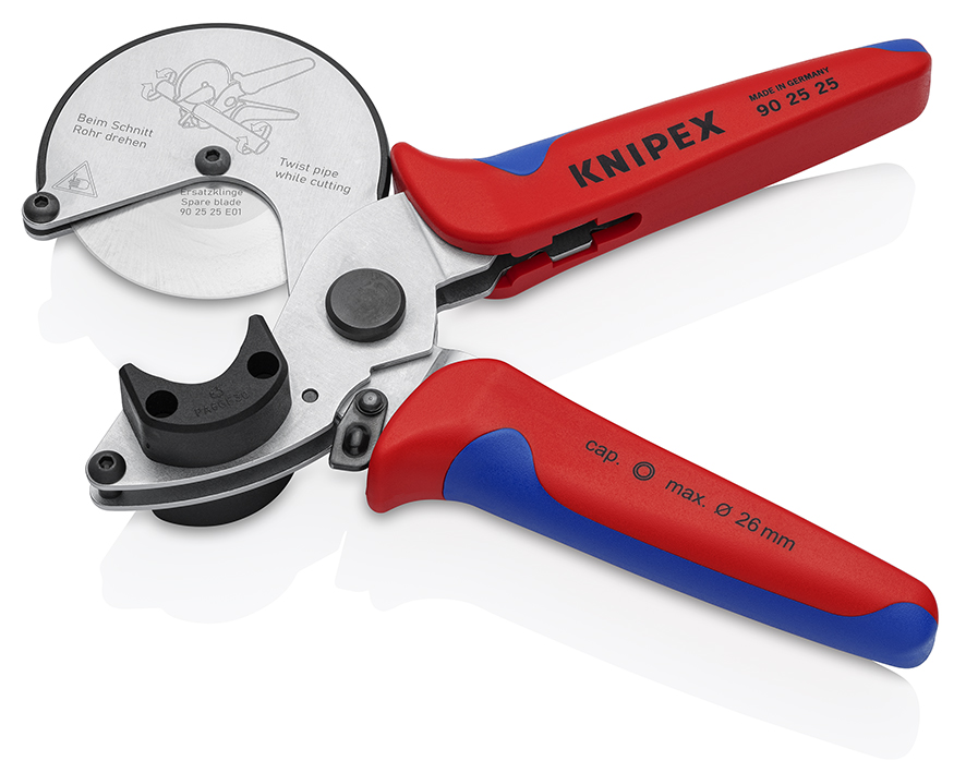 KNIPEX pipe cutter for composite and plastic pipes: